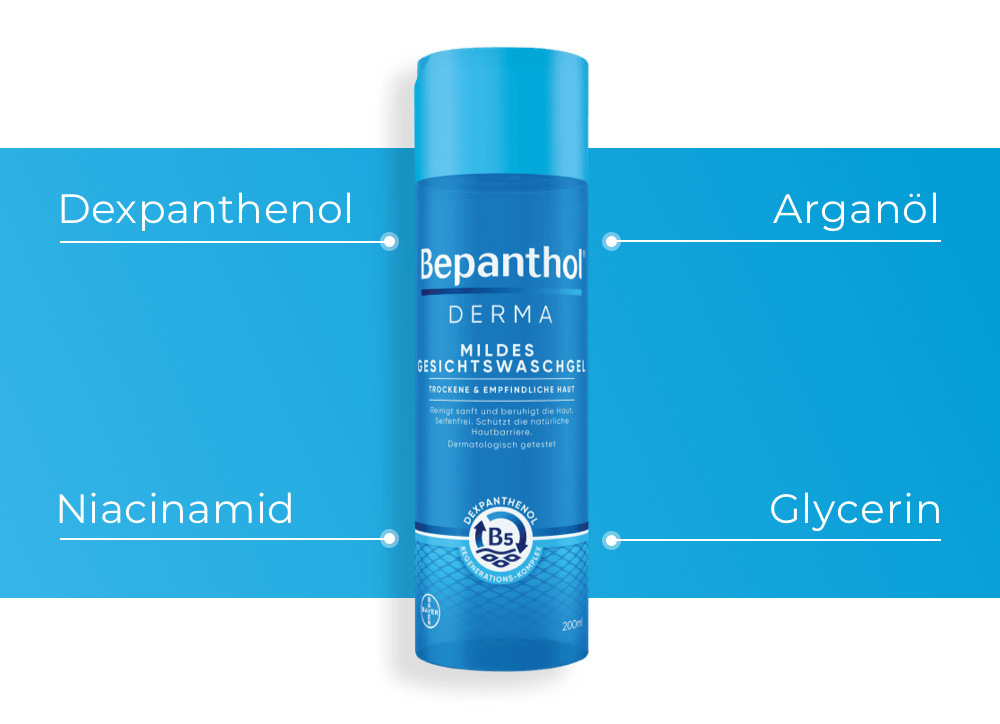 Mildes Gesichtswaschgel | Bepanthol® DERMA