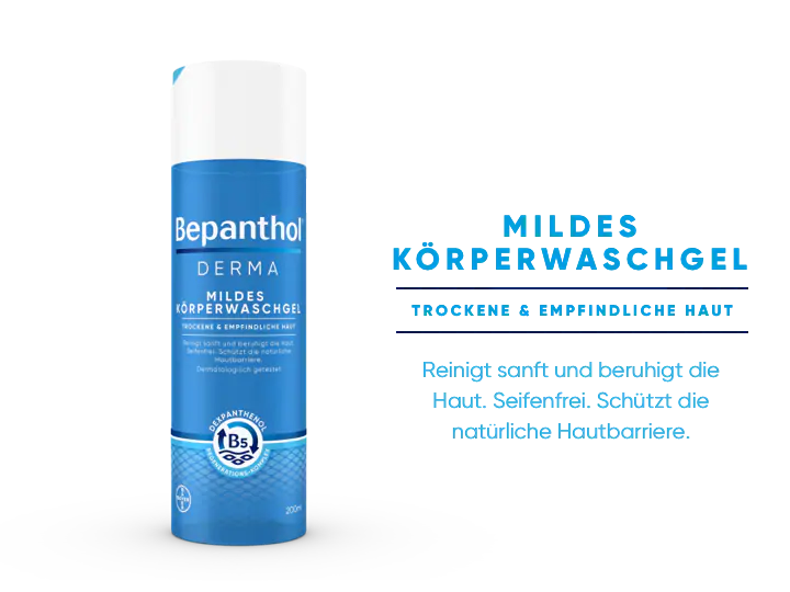 Mildes Körperwaschgel | Bepanthol® DERMA Mildes Körperwaschgel | Bepanthol® DERMA